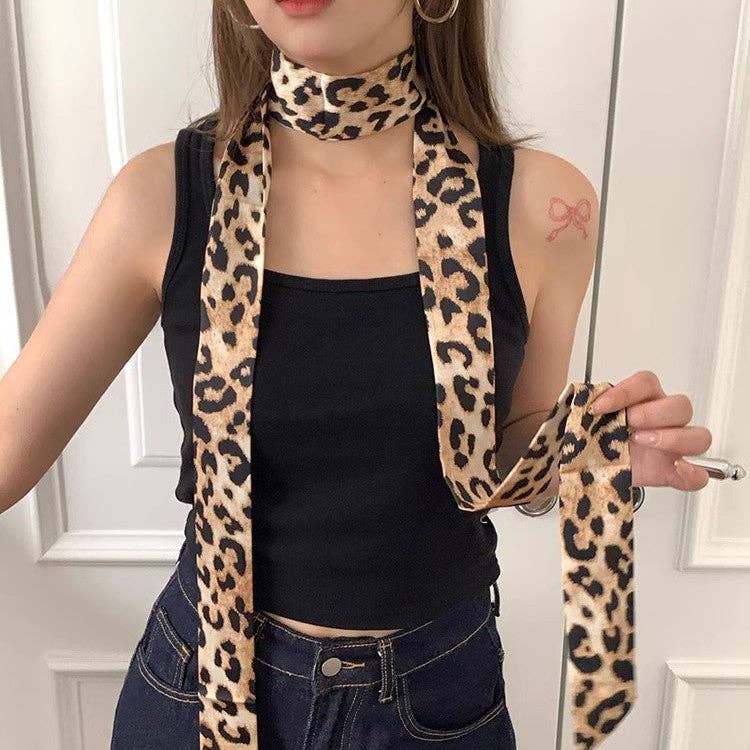 Vintage Leopard Print Waist Belt Silk Scarf – Bliss on Brannon